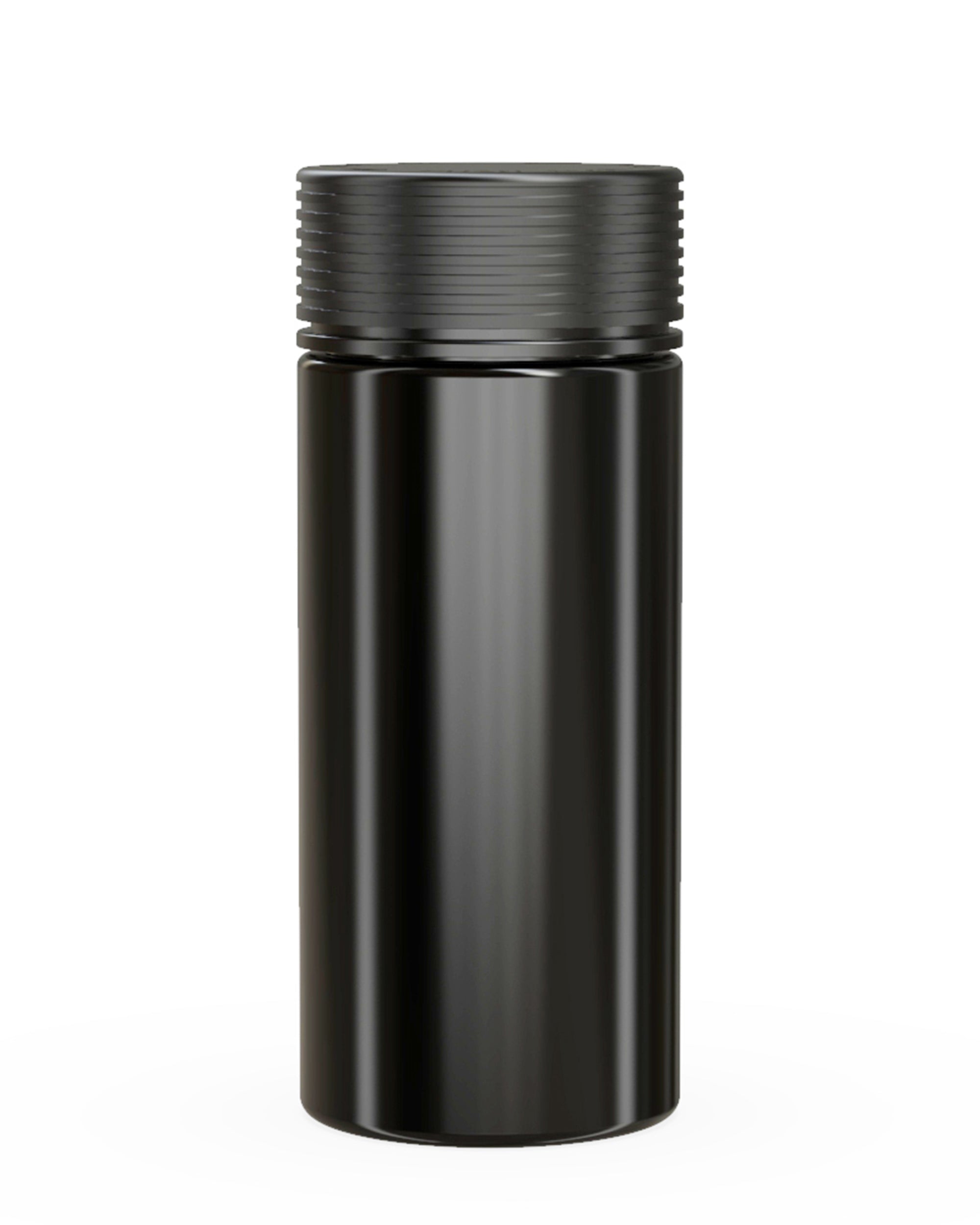 8oz Chubby Gorilla Spiral Plastic Jars with Black Cap