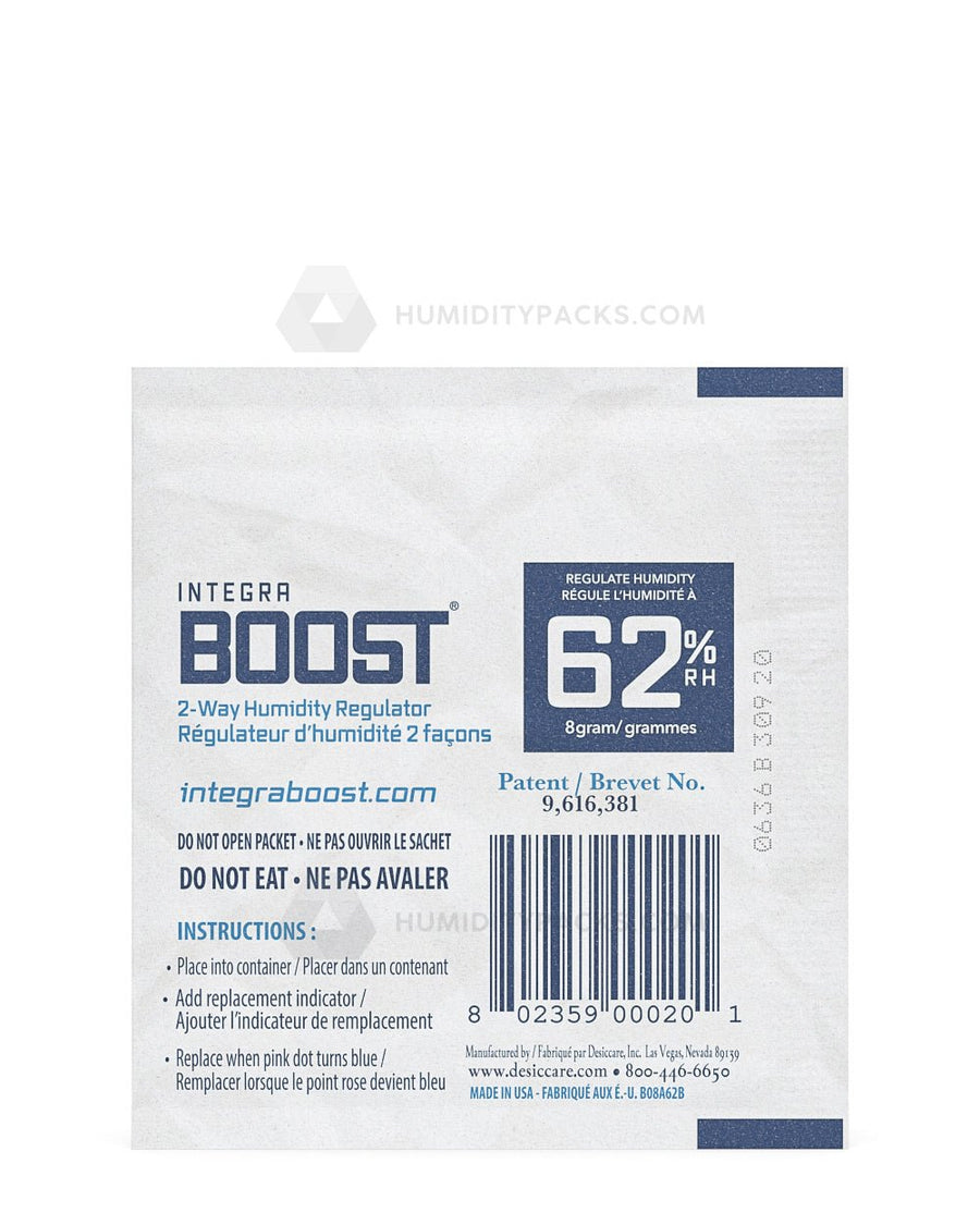 Integra Boost Humidity Control Packs 8 Grams - 62%