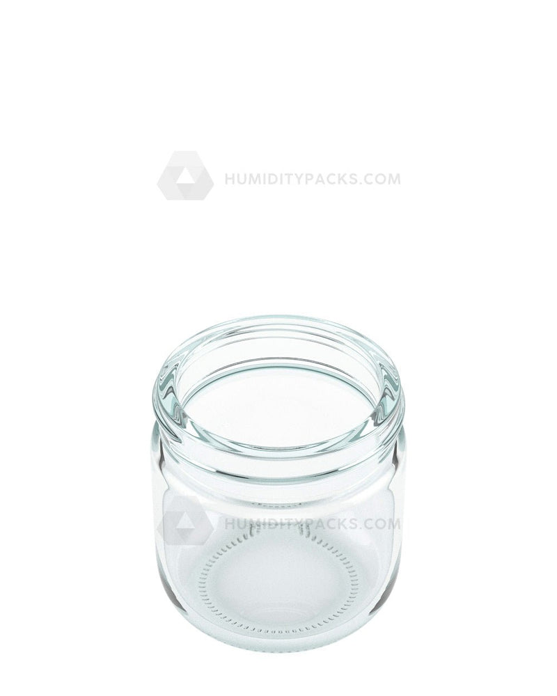 53mm Rounded Base Clear 2oz Glass Jar 32/Box