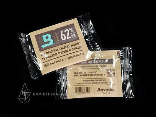 Boveda Humidity Packs 62% (8 gram) Master Case 100/Box