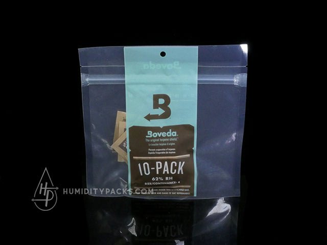 Boveda Humidity Control Packs 4 Gram - 62% - 10 Count